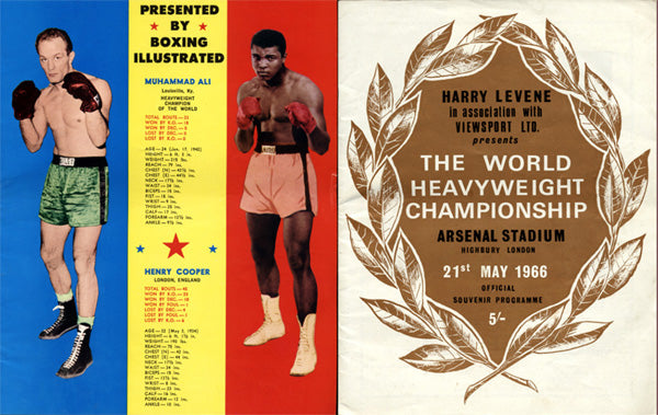 ALI, MUHAMMAD-HENRY COOPER II OFFICIAL PROGRAM (1966-WITH INSERT) – JO ...