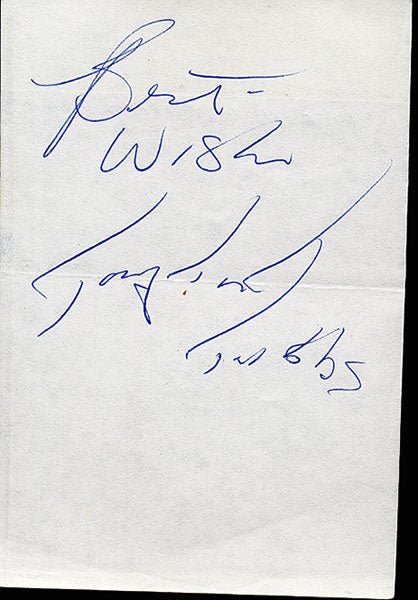 TUBBS, TONY INK SIGNATURE – JO Sports Inc.