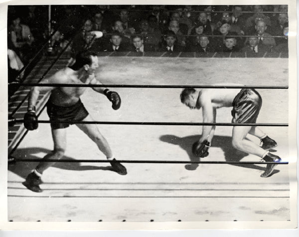 ROSENBLOOM, MAXIE-KING LEVINSKY WIRE PHOTO (1937) – JO Sports Inc.