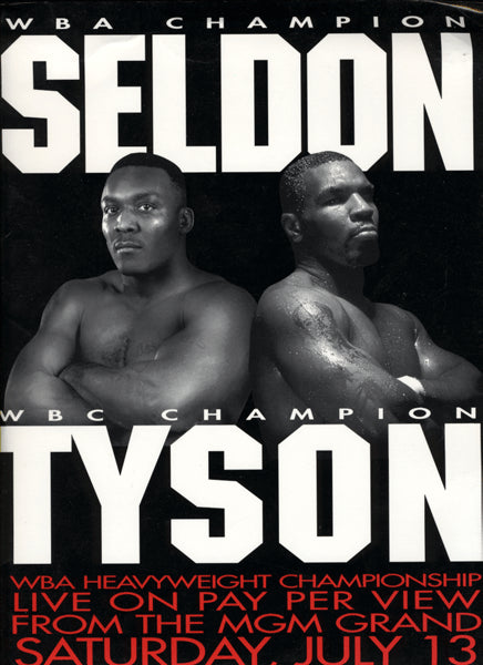 TYSON, MIKE-BRUCE SELDON PRESS KIT (1996) – JO Sports Inc.