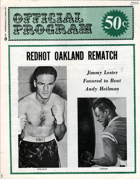 HEILMAN, ANDY-JIMMY LESTER OFFICIAL PROGRAM (1969) – JO Sports Inc.