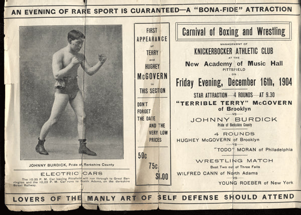 MCGOVERN, TERRY-JOHNNY BURDICK ON SITE FLYER (1904) – JO Sports Inc.