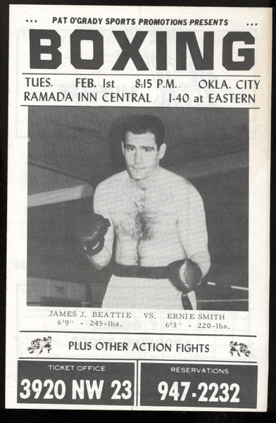 BEATTIE, JAMES J.-ERNIE SMITH OFFICIAL PROGRAM (1977) – JO Sports Inc.