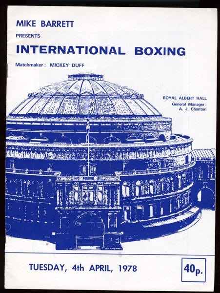 MAGRI, CHARLIE-DOMINIQUE CESARI OFFICIAL PROGRAM (1978) – JO Sports Inc.