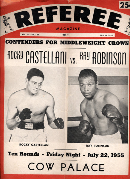 ROBINSON, SUGAR RAY-ROCKY CASTELLANI OFFICIAL PROGRAM (1955) – JO ...