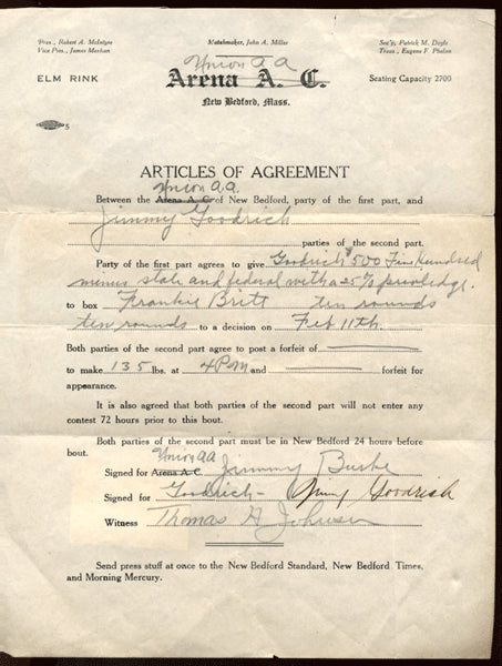Goodrich,Jimmy Signed Contract – JO Sports Inc.