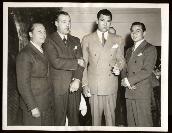 Dempsey,Jack with Sharkey,Leonard and Ross Vintage Wirephoto 1935 – JO ...
