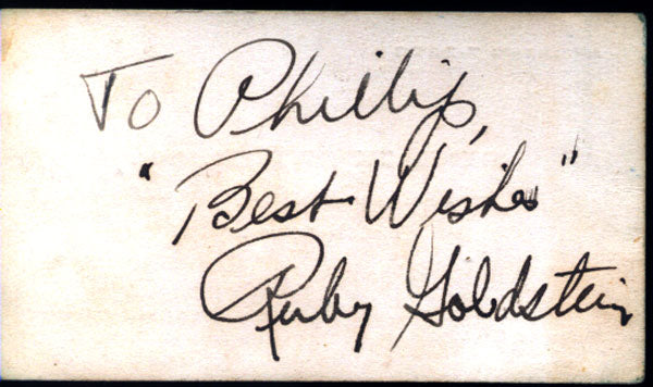 GOLDSTEIN, RUBY INK SIGNATURE – JO Sports Inc.