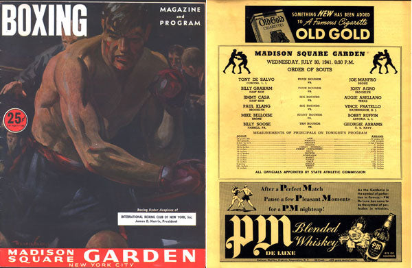 SOOSE, BILLY-GEORGIE ABRAMS OFFICIAL PROGRAM (1941) – JO Sports Inc.