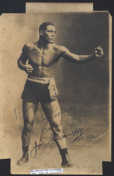 JEANNETTE, JOE SIGNED ANTIQUE PHOTO – JO Sports Inc.