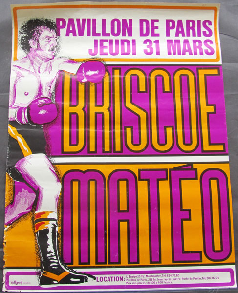 BRISCOE, BENNIE-JEAN MATEO ORIGINAL ON SITE POSTER (1977) – JO Sports Inc.