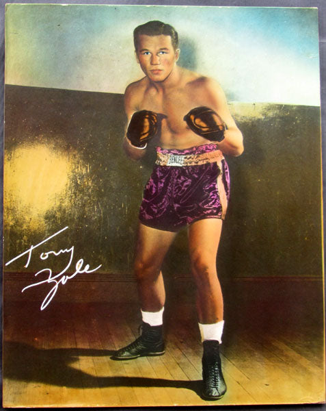 ZALE, TONY ORIGINAL HAND COLORED PHOTOGRAPH (1940'S) – JO Sports Inc.