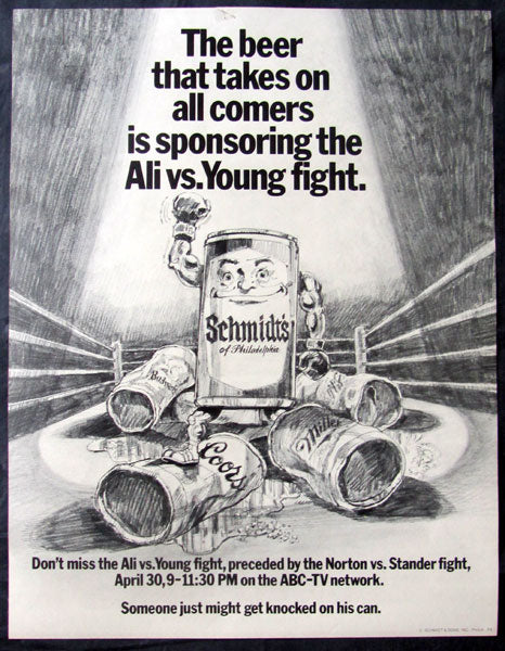 ALI, MUHAMMAD-JIMMY YOUNG ADVERTISING POSTER (1976) – JO Sports Inc.