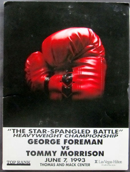 FOREMAN, GEORGE-TOMMY MORRISON PRESS KIT (1993) – JO Sports Inc.