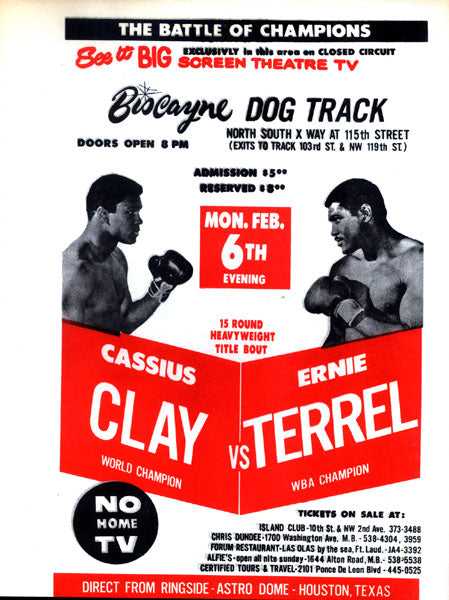 ALI, MUHAMMAD-ERNIE TERRELL CLOSED CIRCUIT BROADSIDE (1967) – JO Sports ...