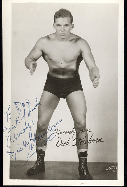 STEINBORN, DICK SIGNED PHOTO (WRESTLER) – JO Sports Inc.