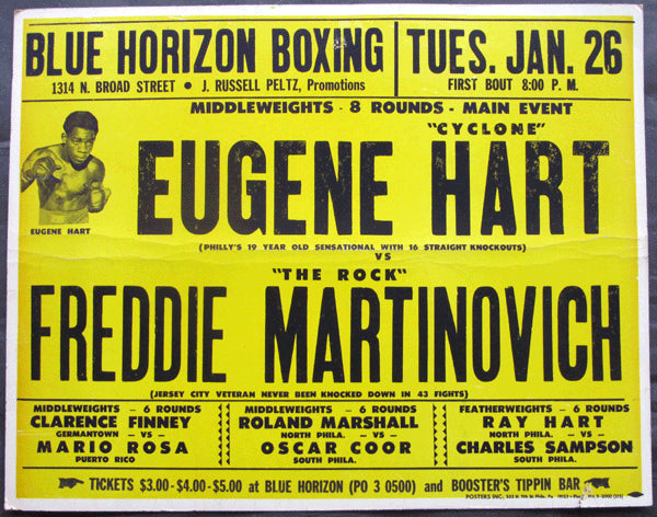 HART, EUGENE "CYCLONE"-FREDDIE MARTINOVICH ON SITE POSTER (1971) – JO ...