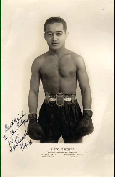 ESCOBAR, SIXTO SIGNED PHOTO – JO Sports Inc.