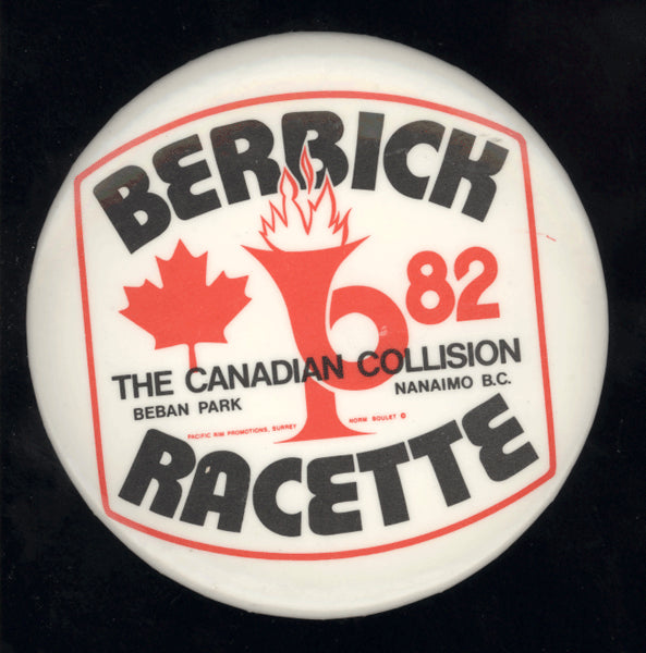 BERBICK, TREVOR-GORDON RACETTE SOUVENIR PIN (1982) – JO Sports Inc.