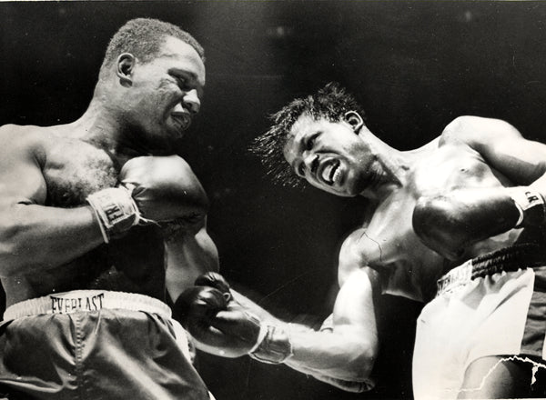 ROBINSON, SUGAR RAY-RALPH "TIGER" JONES WIRE PHOTO (1955) – JO Sports Inc.