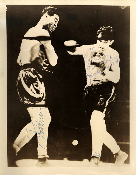 LOUIS, JOE & JIMMY BRADDOCK SIGNED ACTION PHOTOGRAPH – JO Sports Inc.