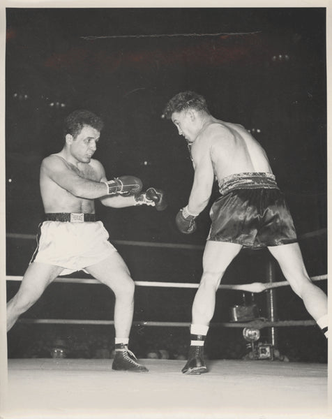 LAMOTTA, JAKE-LAURENT DAUTHUILLE WIRE PHOTO (1949) – JO Sports Inc.