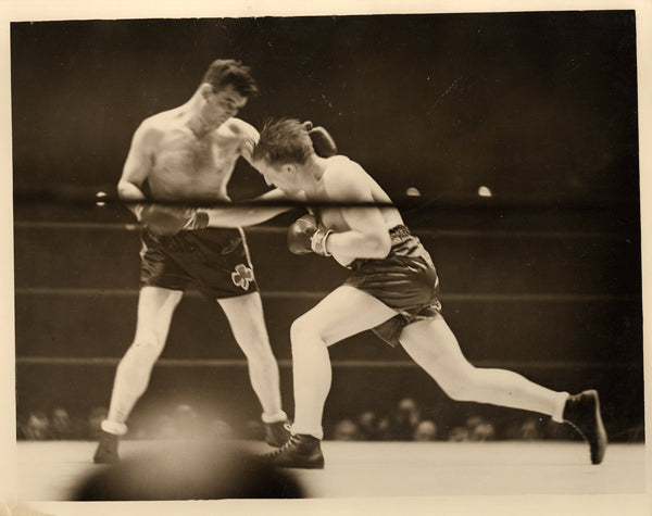 BRADDOCK, JIMMY-TOMMY FARR WIRE PHOTO (1938) – JO Sports Inc.