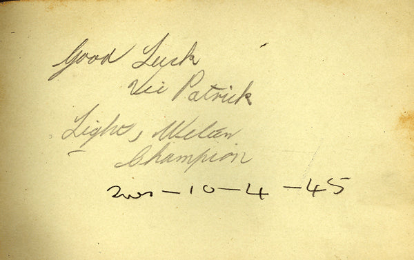 PATRICK, VIC PENCIL SIGNATURE – JO Sports Inc.