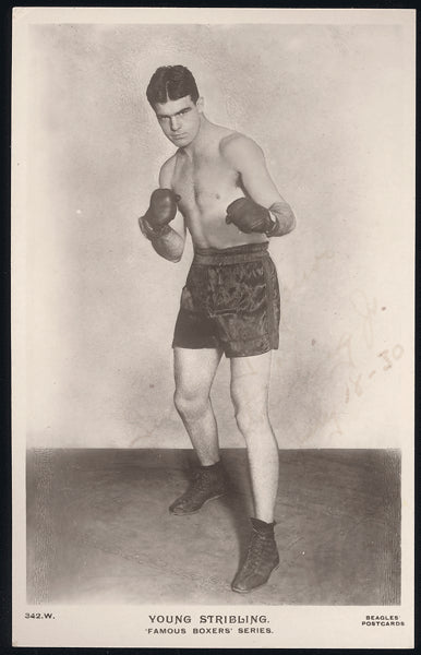 STRIBLING, YOUNG SIGNED POSTCARD (1930) – JO Sports Inc.