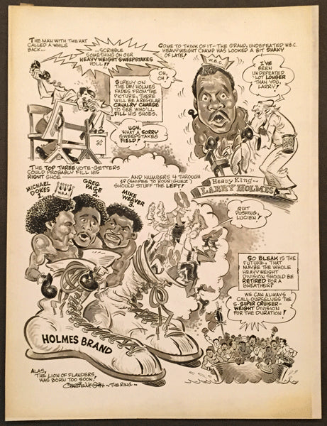 HOLMES, LARRY CARTOON ART BY CHARLIE MCGILL – JO Sports Inc.