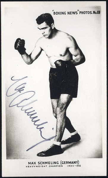 SCHMELING, MAX SIGNED PHOTO – JO Sports Inc.