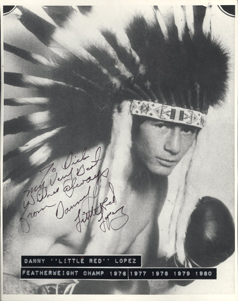 LOPEZ, DANNY "LITTLE RED" SIGNED PHOTO – JO Sports Inc.