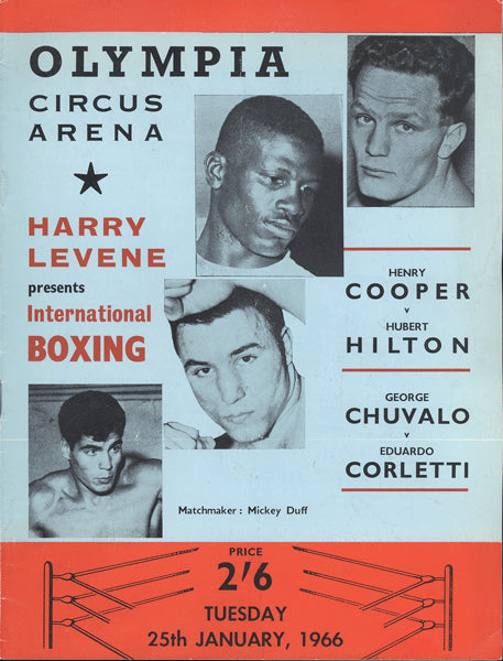 COOPER, HENRY-HUBERT HILTON & GEORGE CHUVALO-EDUARDO CORLETTI OFFICIAL ...