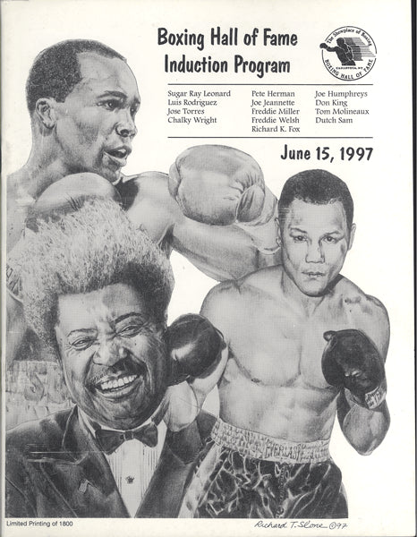 BOXING HALL OF FAME INDUCTION PROGRAM (1997) – JO Sports Inc.
