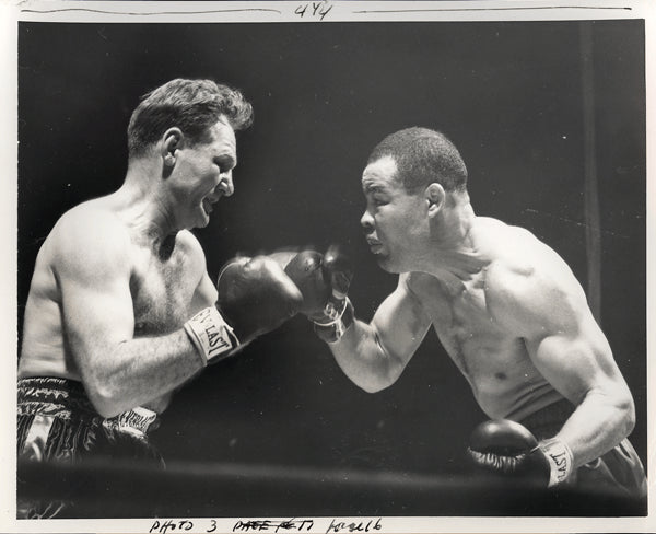 LOUIS, JOE-LEE SAVOLD WIRE PHOTO (1951-1ST ROUND) – JO Sports Inc.