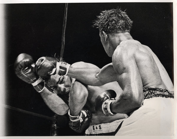 JOHNSON, ALONZO-ALEX MITEFF WIRE PHOTO (1959-5TH ROUND) – JO Sports Inc.