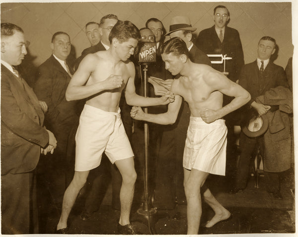 JADICK, JOHNNY-HARRY DUBLINSKY WIRE PHOTO (1932-SQUARING OFF) – JO ...