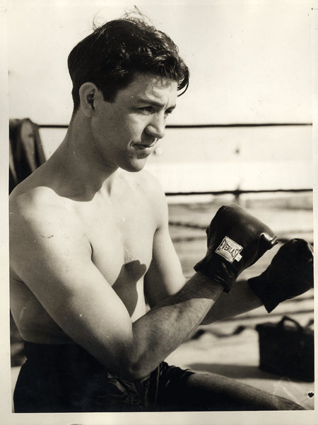 MANDELL, SAMMY WIRE PHOTO (1930-TRAINING FOR QUINTERO) – JO Sports Inc.