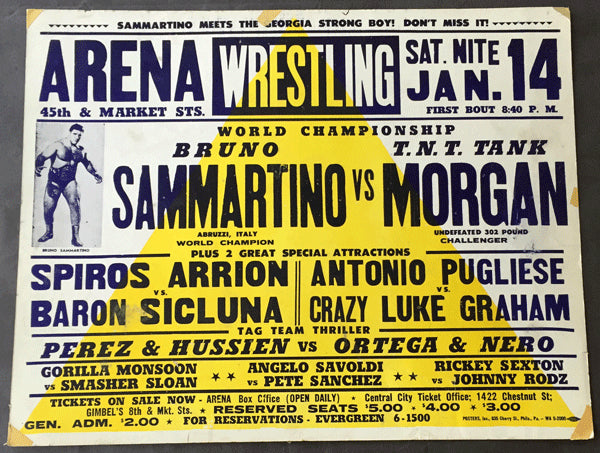 SAMMARTINO, BRUNO-TANK MORGAN ON SITE POSTER (1967) – JO Sports Inc.