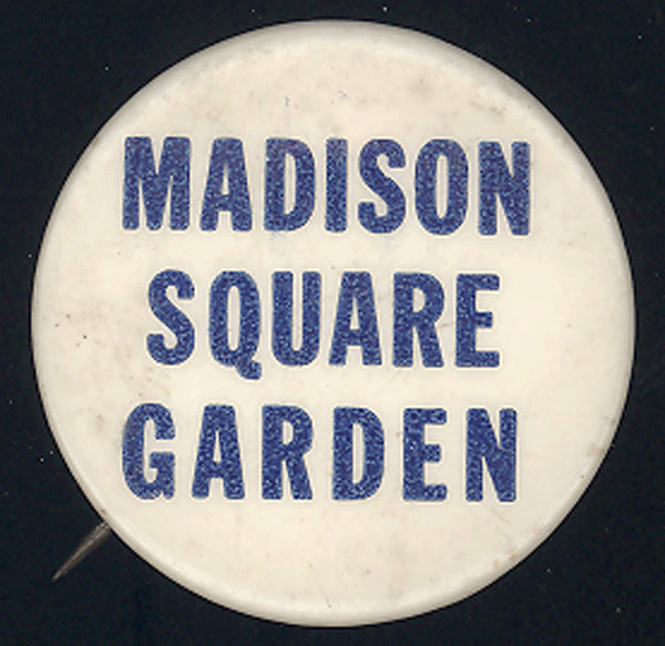 MADISON SQUARE GARDEN SOUVENIR PIN (1950'S) – JO Sports Inc.