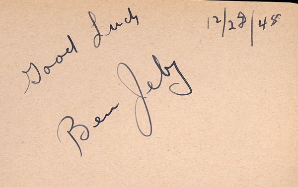 JEBY, BEN INK SIGNED ALBUM PAGE – JO Sports Inc.