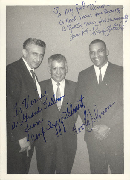 SCHWARTZ, CORPORAL IZZY & HAROLD JOHNSON SIGNED PHOTO – JO Sports Inc.