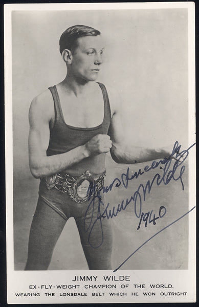 WILDE, JIMMY SIGNED PHOTO POSTCARD – JO Sports Inc.