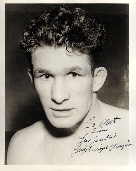 JENKINS, LEW SIGNED PHOTO (TO NAT FLEISCHER) – JO Sports Inc.