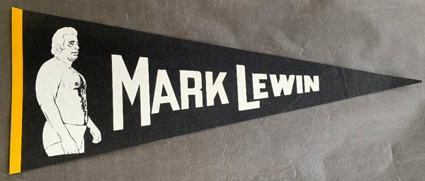 LEWIN, MARK SOUVENIR WRESTLING PENNANT (1960'S) – JO Sports Inc.