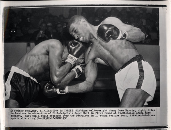 HART, SUGAR-DUKE HARRIS WIRE PHOTO (1958-1ST ROUND) – JO Sports Inc.