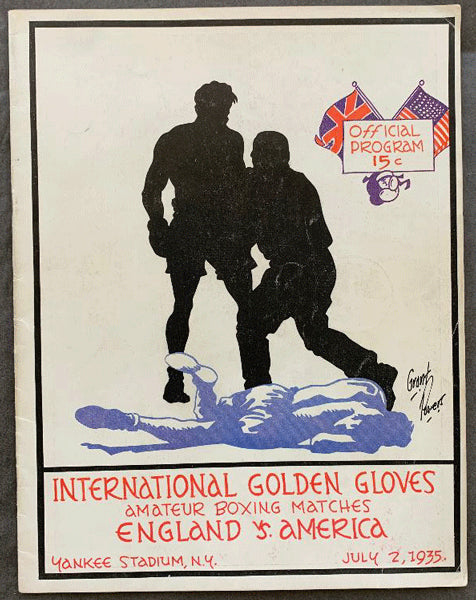 SCALZO, PETE ORIGINAL OFFICIAL AMATEUR PROGRAM (1935) – JO Sports Inc.