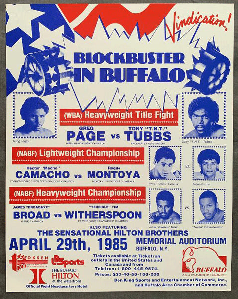 PAGE, GREG-TONY TUBBS & HECTOR CAMACHO-ROQUE MONTOYA & TIM WITHERSPOON ...