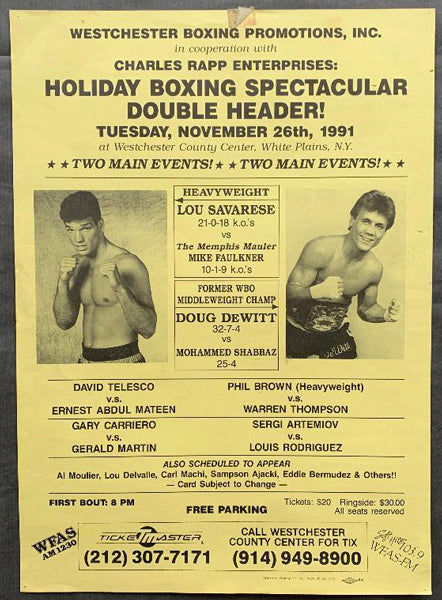 SAVARESE, LOU-MIKE FAULKNER ON SITE POSTER (1991) – JO Sports Inc.