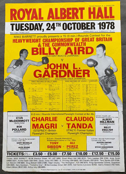 MAGRI, CHARLIE-CLAUDIO TANDA ON SITE POSTER (1978) – JO Sports Inc.